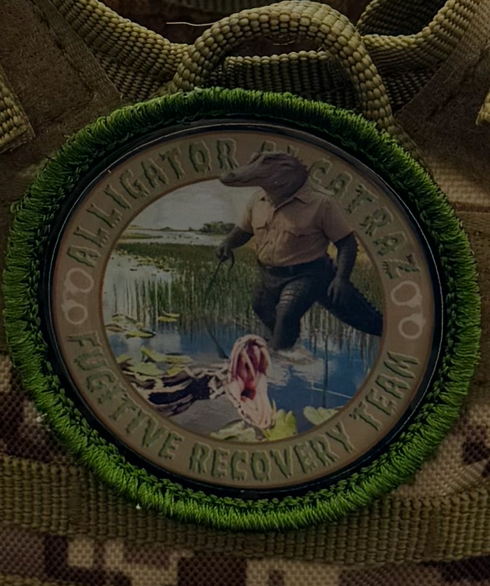 Alligator Alcatraz Fugitive Recovery Team Hybrid Print/Embroidered Tactical Morale Patch | www ...
