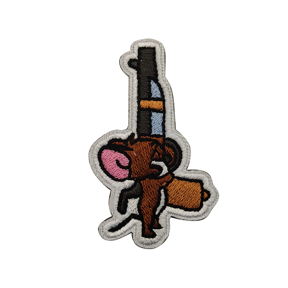 Funny Dueling Tom Cat Jerry Mouse Embroidered Hook And Loop Tactical ...