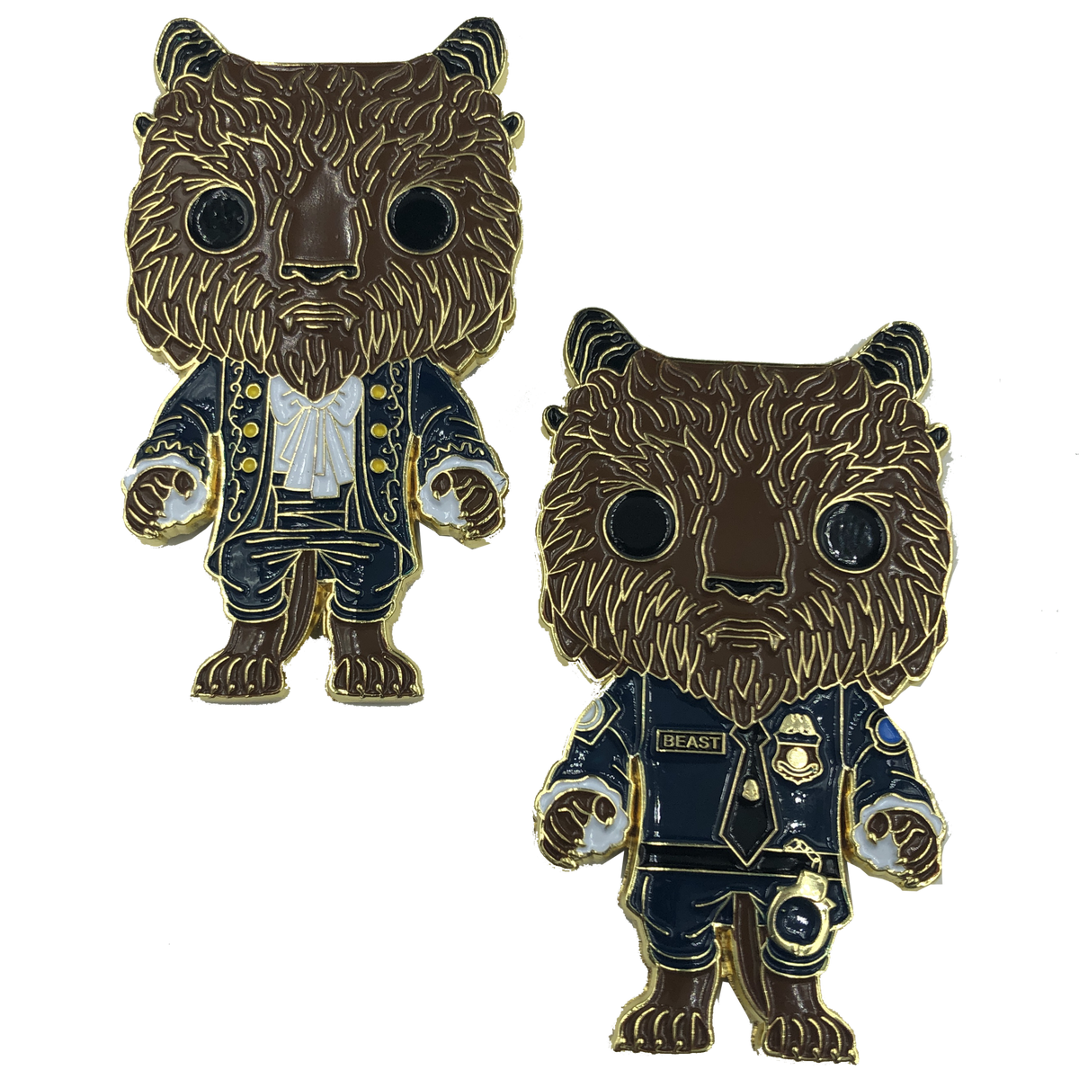 Beauty and the Beast Police Officer Challenge Coin CBP FBI ICE HSI ATF ...