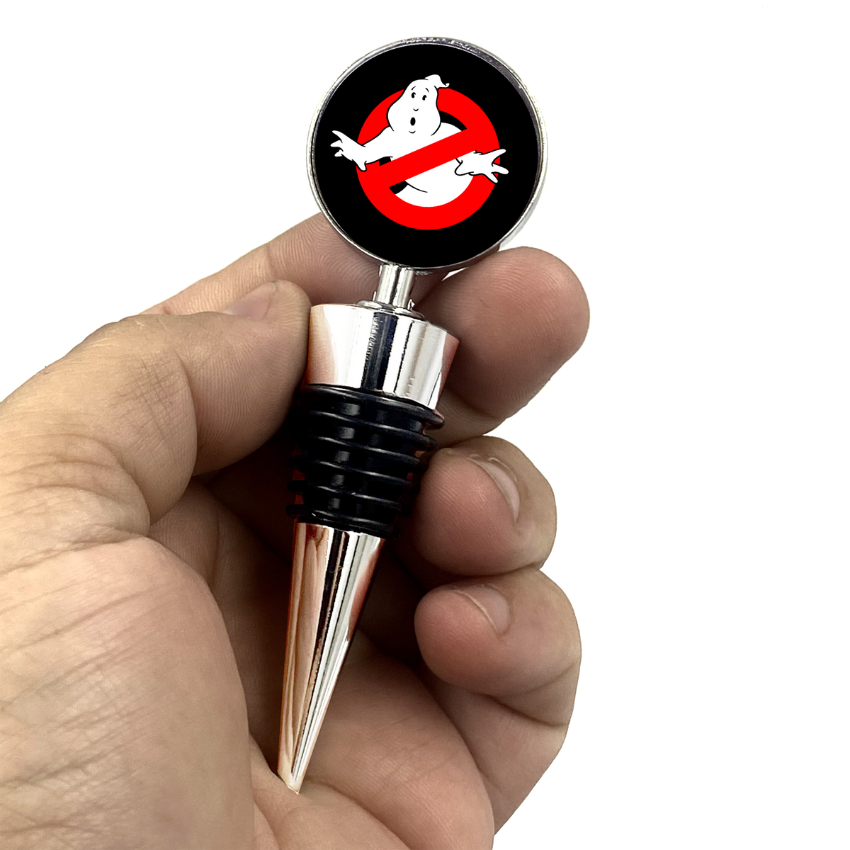 Ghostbusters Mooglie Inspired Wine Stopper | www.ChallengeCoinCreations.com