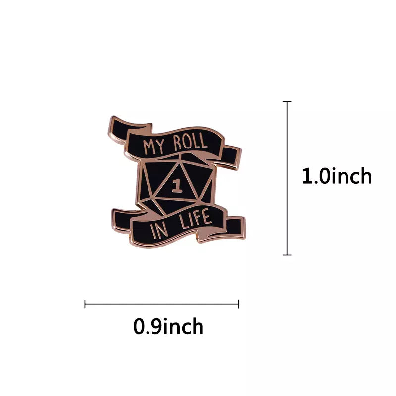 DnD 20D Dice Enamel Pin FREE USA SHIPPING SHIPS FROM USA P-199C | www ...