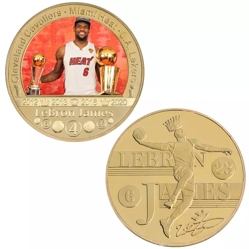 King James 23 6 Lebron Challenge Coin #4 of 5 Great Starter Coin for ...