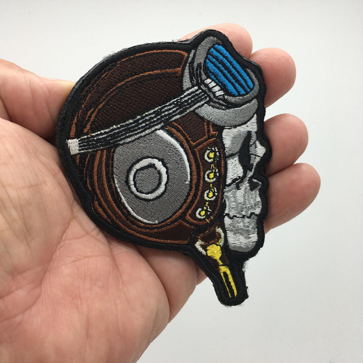 Bomber Fighter Pilot Skull Hook and Loop Morale Patch FREE USA SHIPPING ...