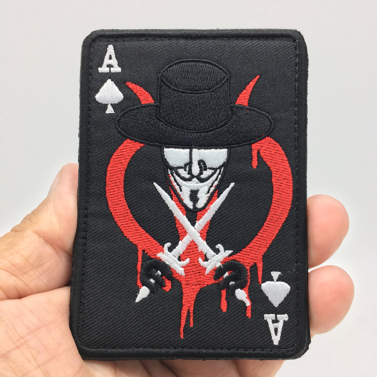 ACE of SPADES Evil Dealer of Death Tactical Embroidered Hook and Loop ...