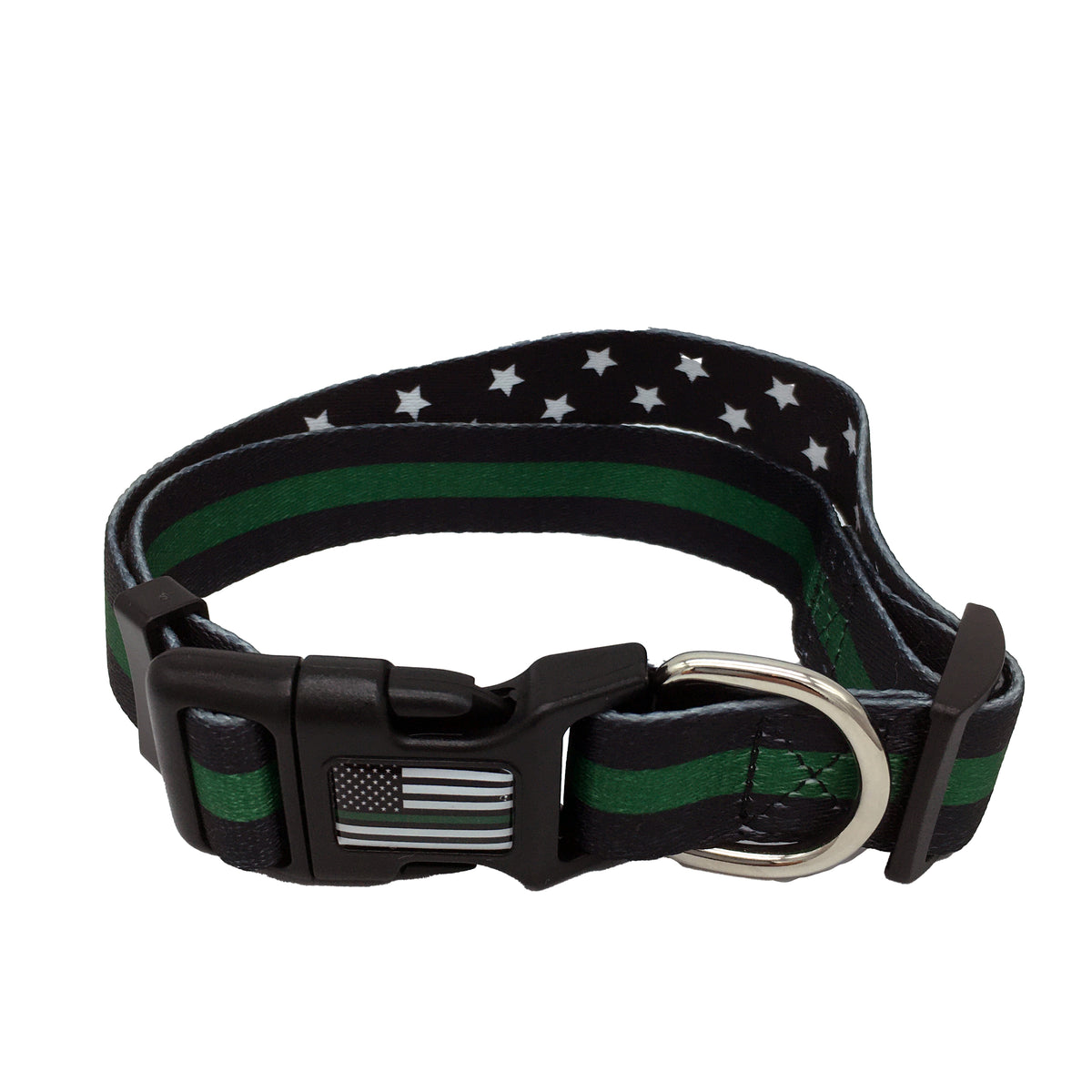 Classic Thin Green Line Dog Collar Border Patrol Sheriff Deputy Honor ...