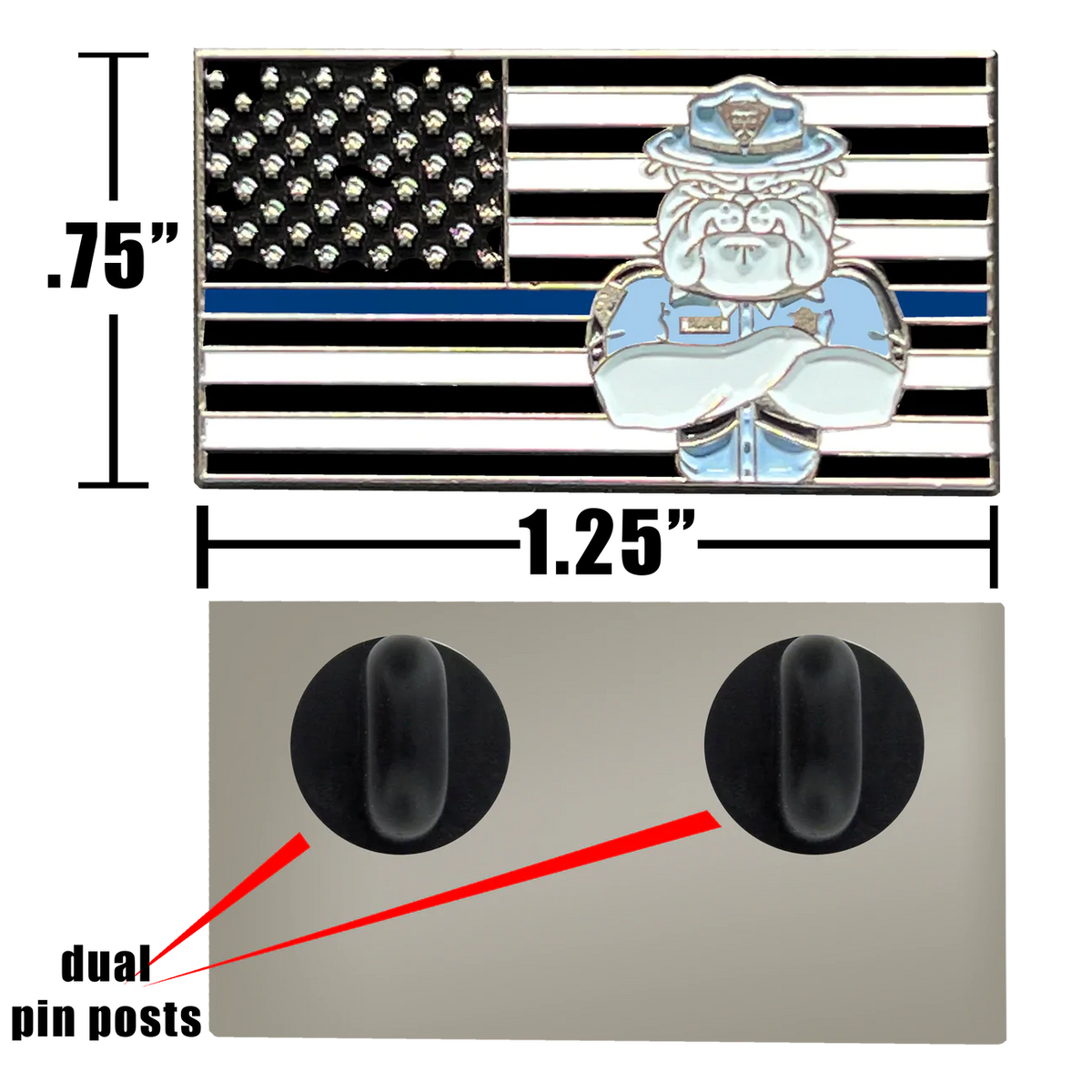 Massachusetts State Police BULLDOG MSP Trooper Thin Blue Line Flag ...