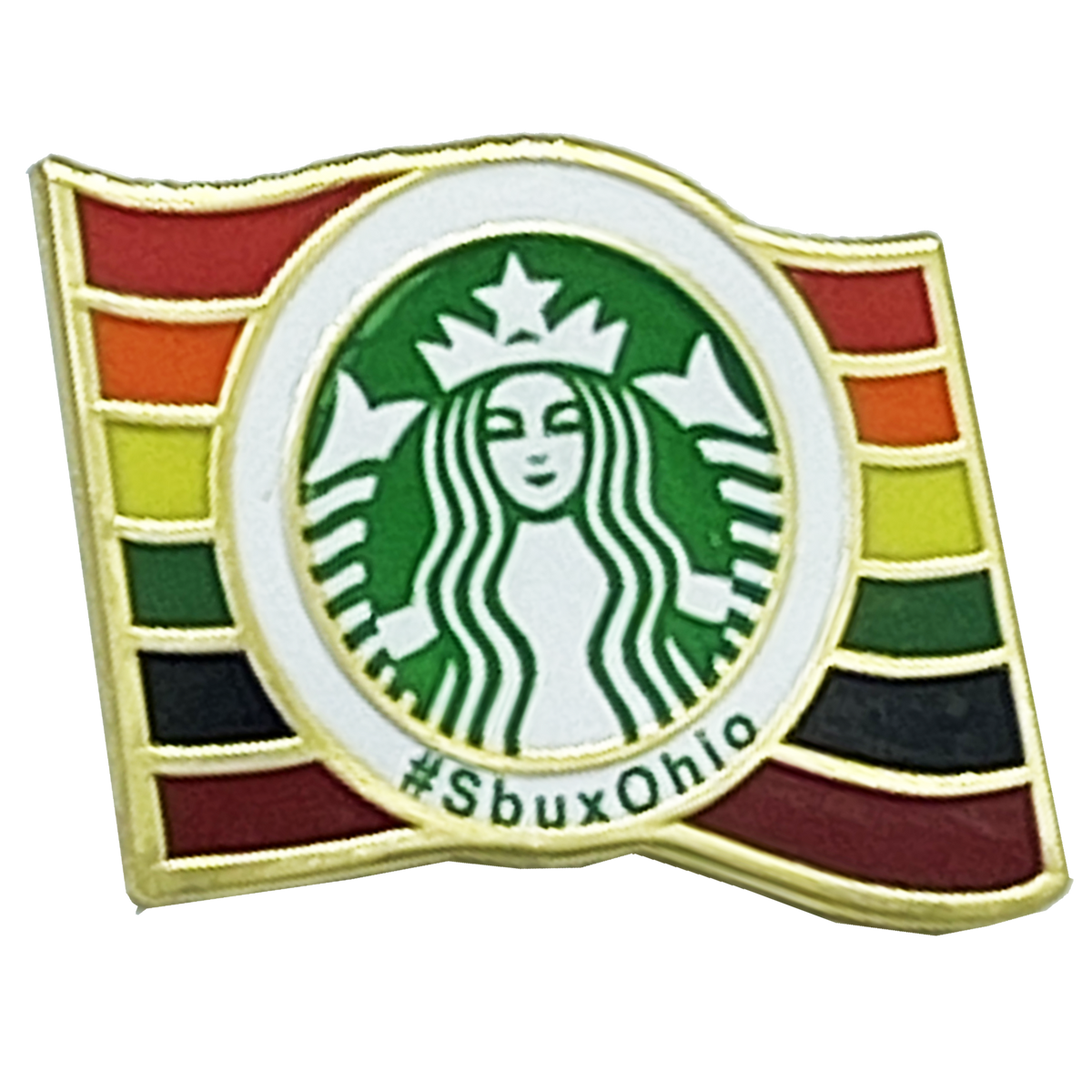 Starbucks LGBTQ+ Rainbow Flag Pride Parade Pin #SbuxOhio BL11-019 ZQ-9A ...