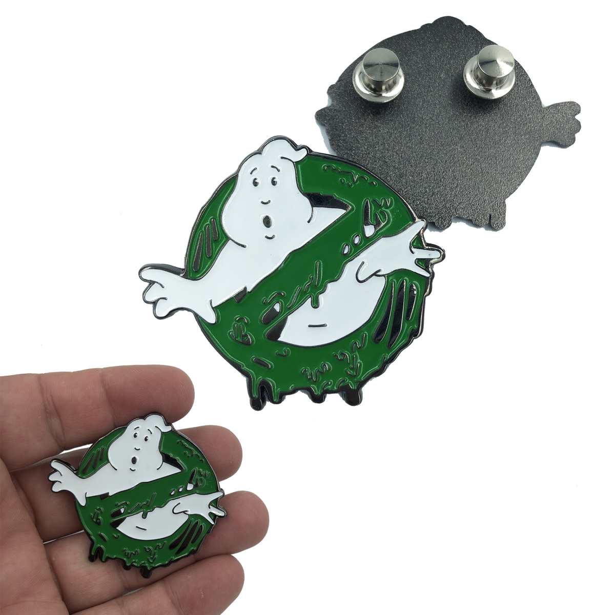 14-GB Ghostbusters Mooglie Slimed Pin | www.ChallengeCoinCreations.com
