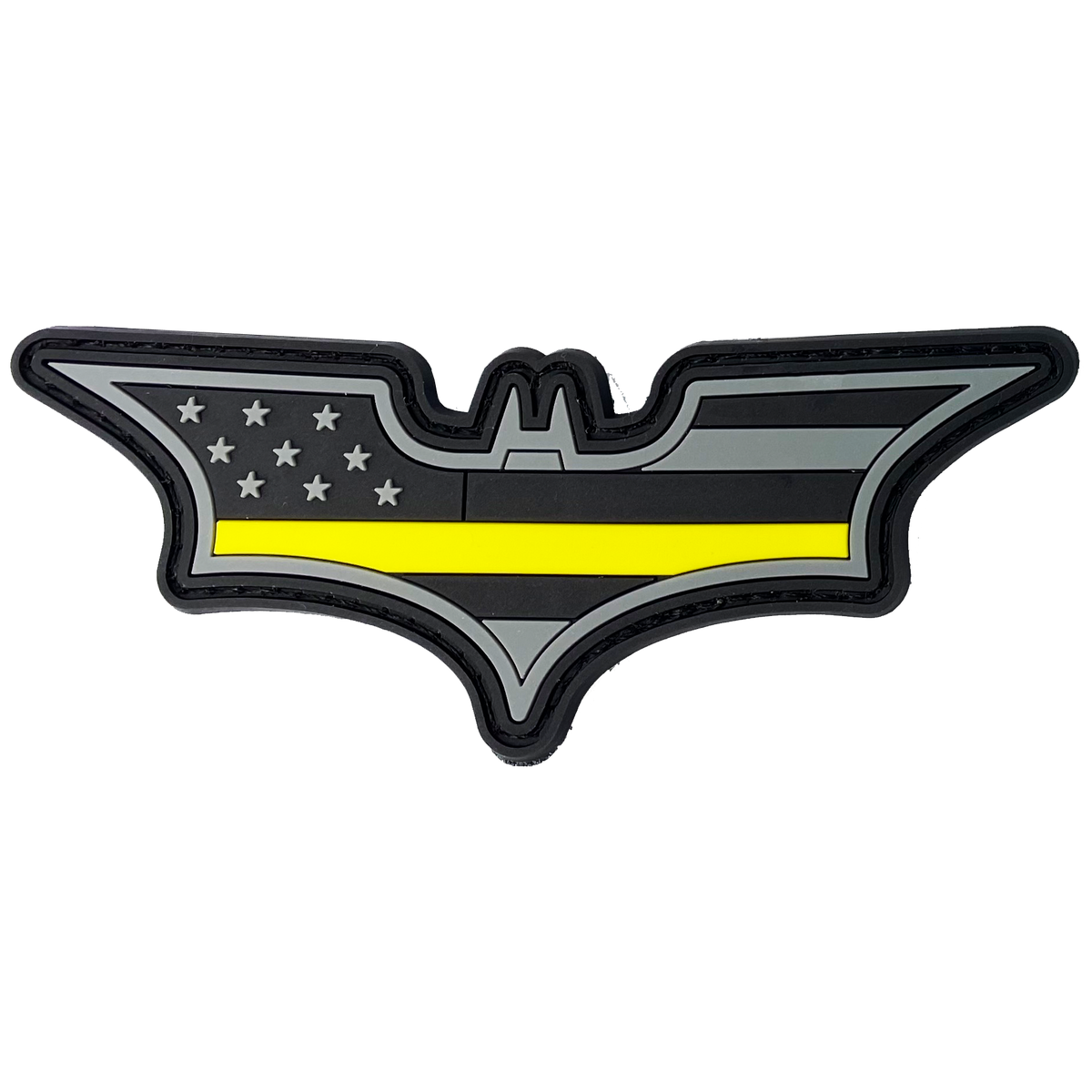 Batman inspired 911 Emergency Dispatcher Thin Gold Line PVC Patch hook ...