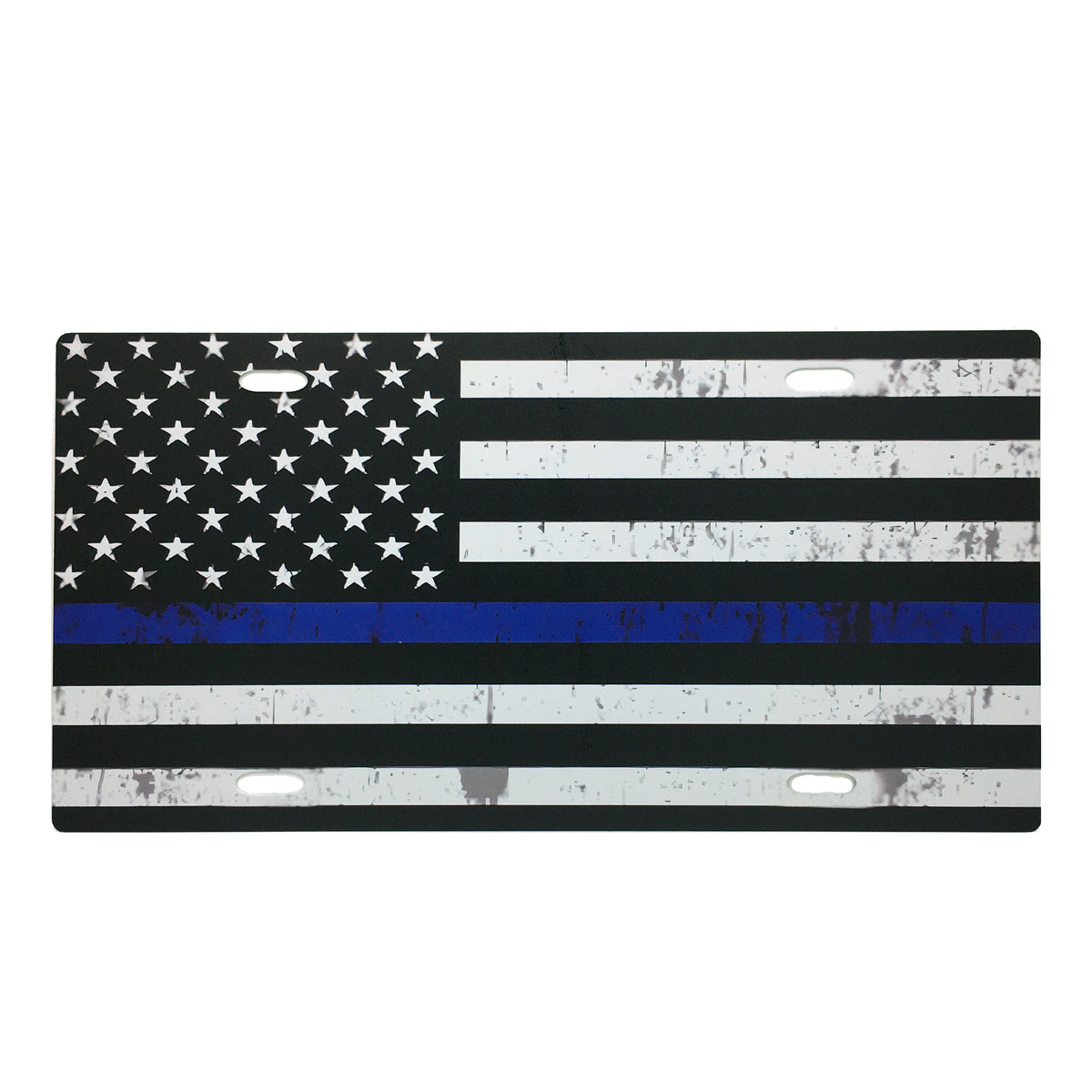 Thin Line License Plates Aluminum Plate Police CBP Border Patrol USCG ...