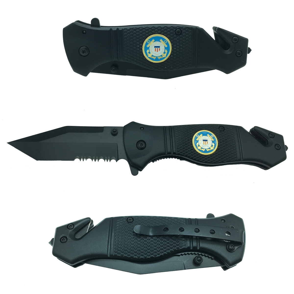 Coastie collectible USCG 3-in-1 Police Tactical Rescue Knife U.S. Coast ...